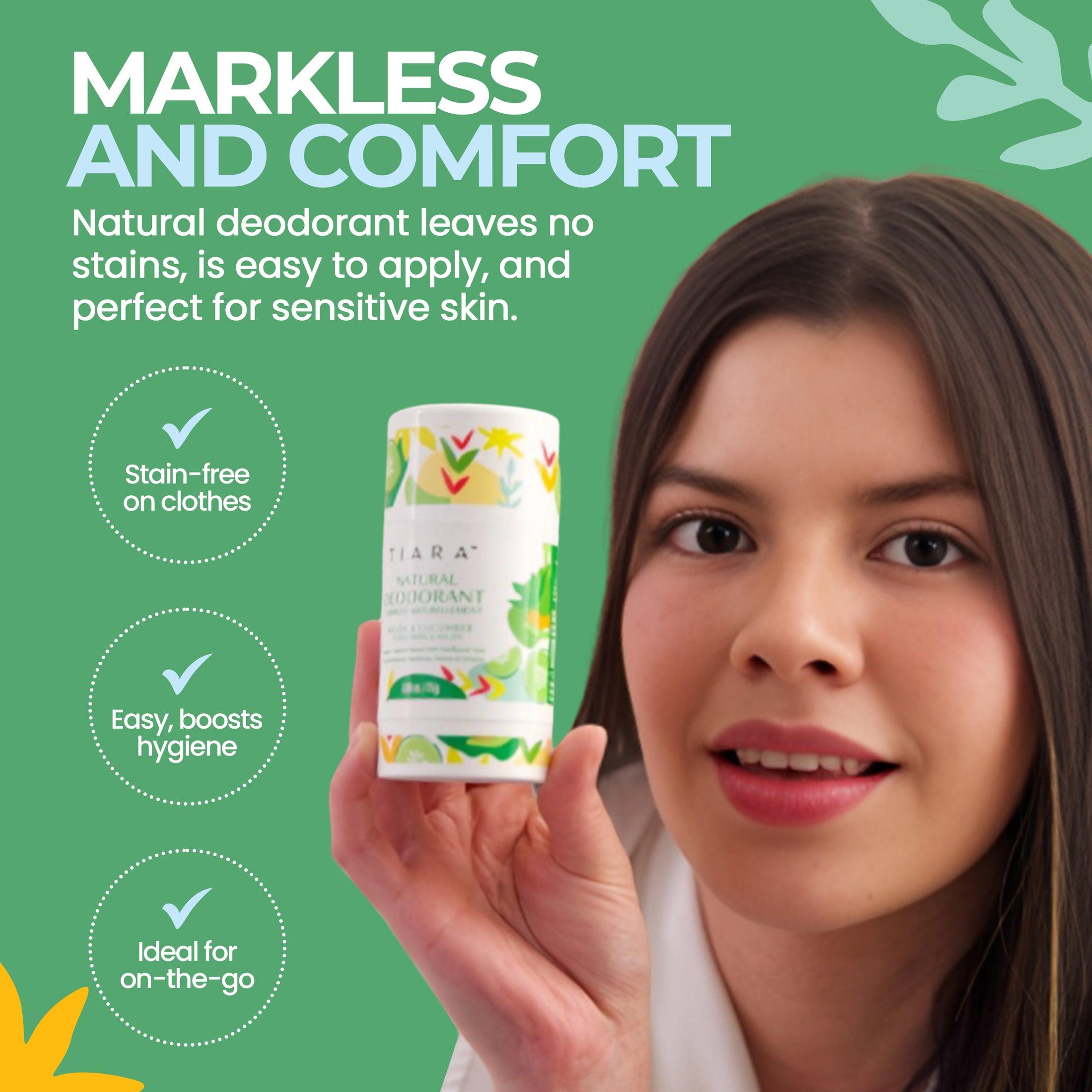 All-Natural Aluminium and Gluten Free deodorant Melon and Cucumber nat ...